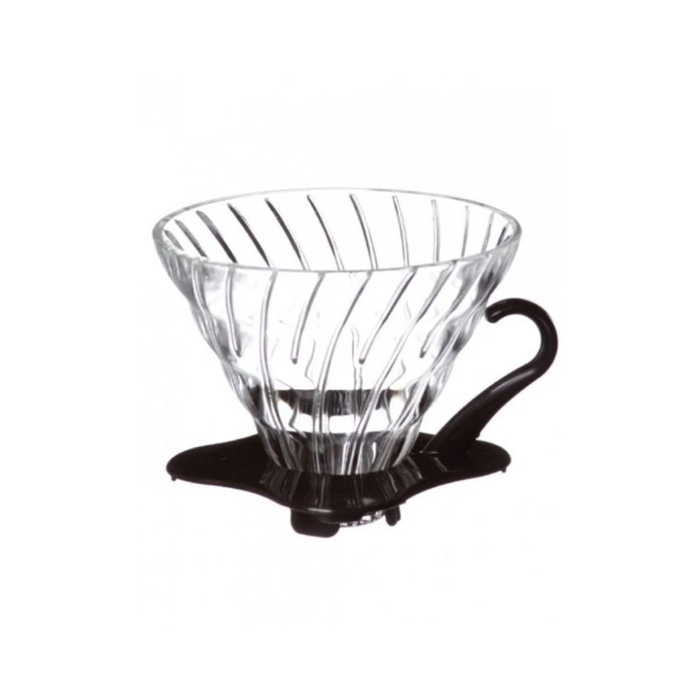 HARIO - V60 Glass Dripper 02 / Black – Vulcan Coffee Roastery
